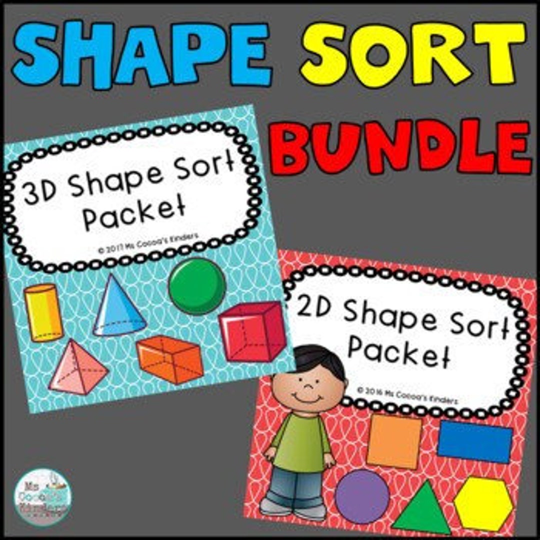 Ultimate Shape Sorter Deluxe: Comprehensive 2D and 3D Activity Packet ...