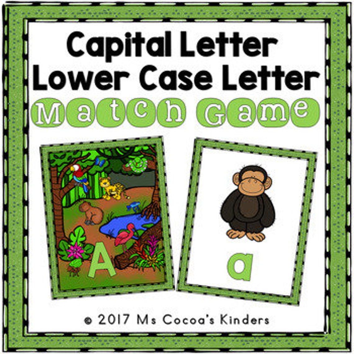Alphabet Match Adventure: Animal Habitat Bundle - Capital and Lowercase ...