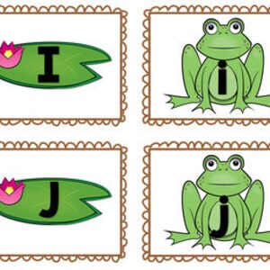 Froggy Letters: Capital and Lowercase Letter Match Game - Etsy