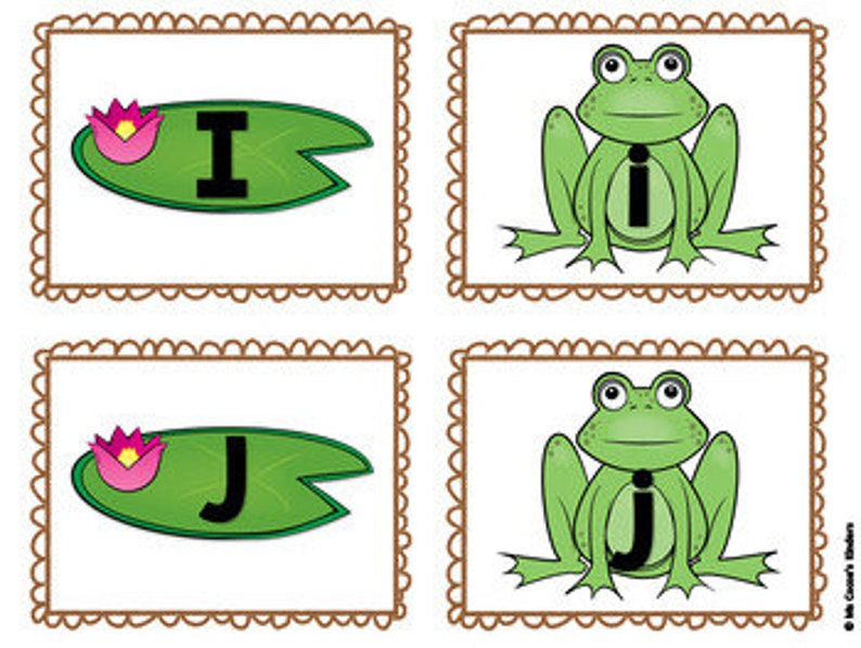Froggy Letters: Capital and Lowercase Letter Match Game - Etsy