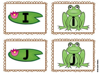 Froggy Letters: Capital and Lowercase Letter Match Game - Etsy