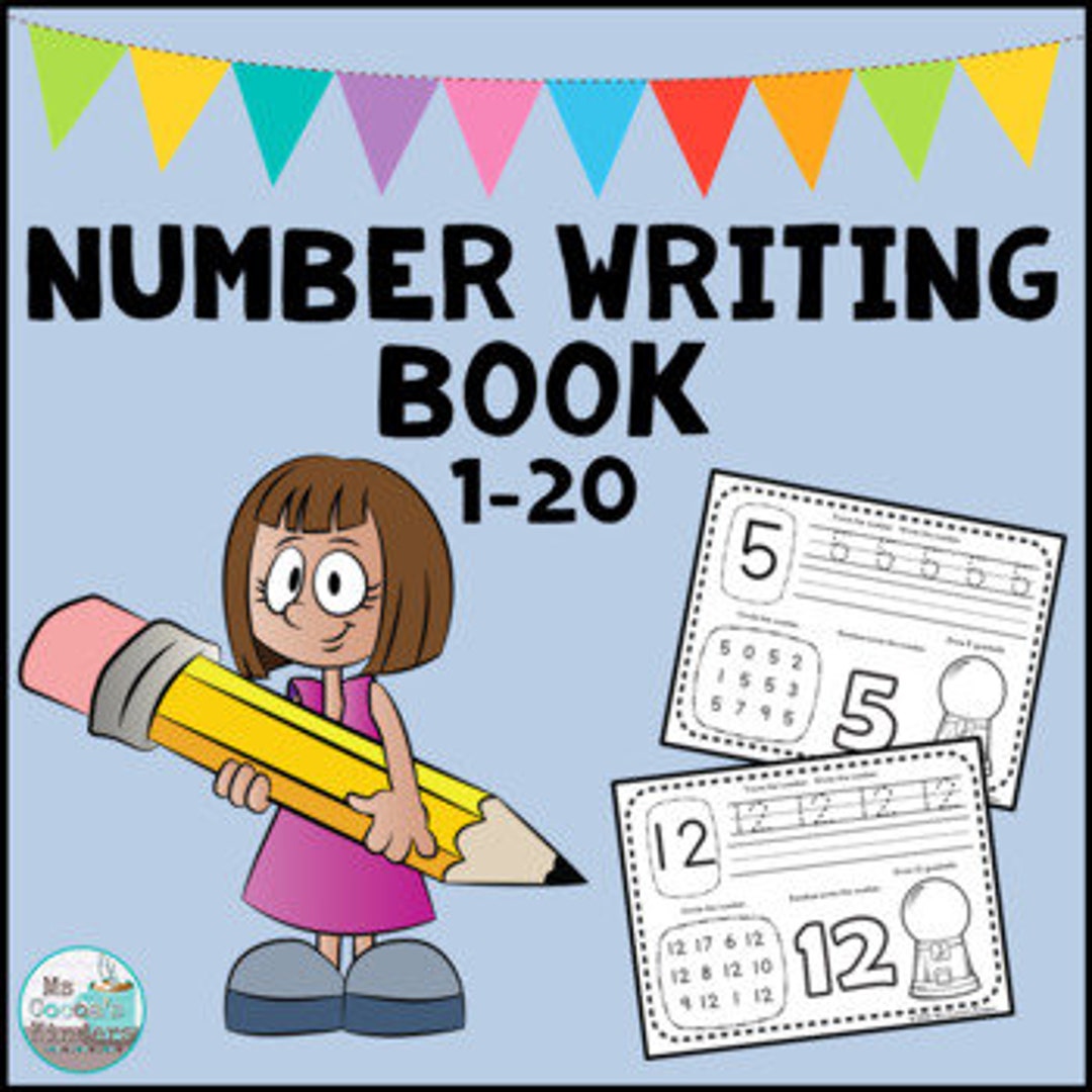 Master Numbers 1-20: Number Writing Practice Book for Skillful Learning ...