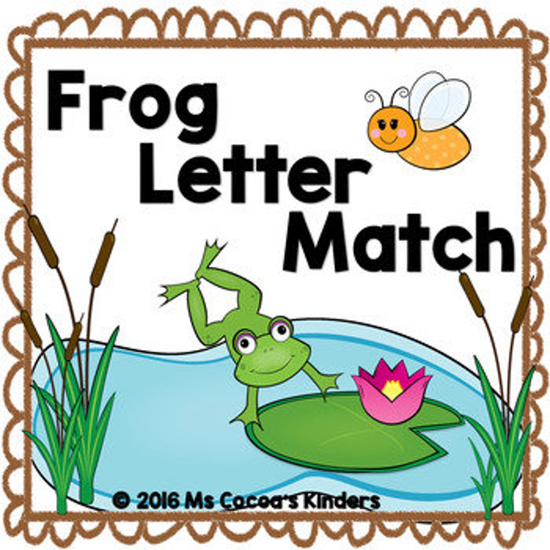 Froggy Letters: Capital and Lowercase Letter Match Game - Etsy