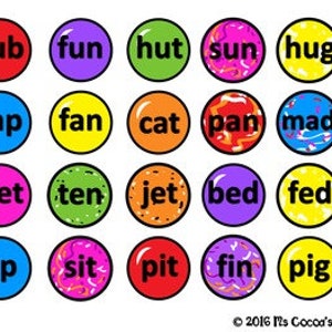 Phonics Fun: Short Vowel Word Sort - CVC Words - Etsy