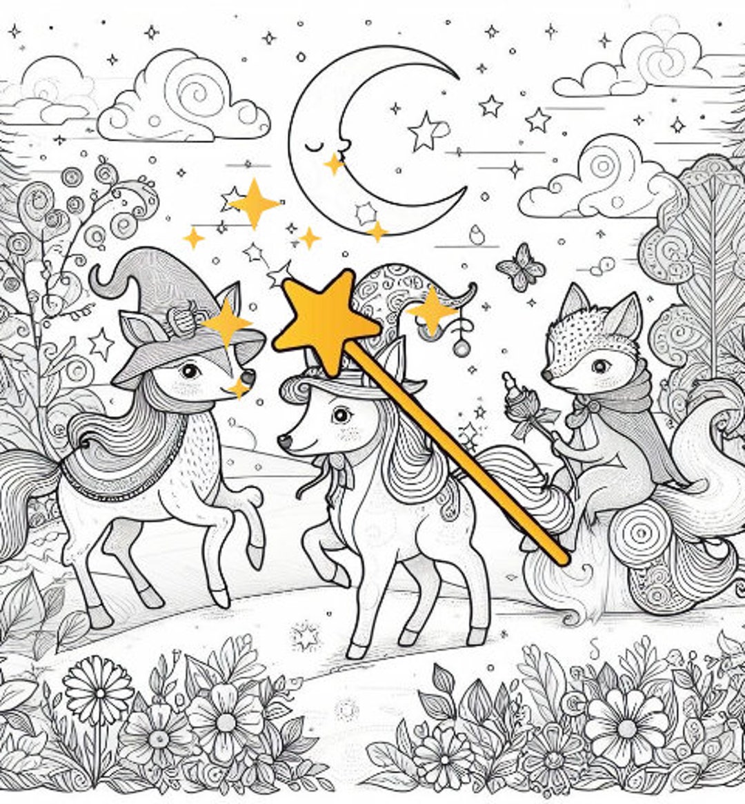 Create a Magical Creature Digital Stamp Digistamp Clip Art Card Making ...