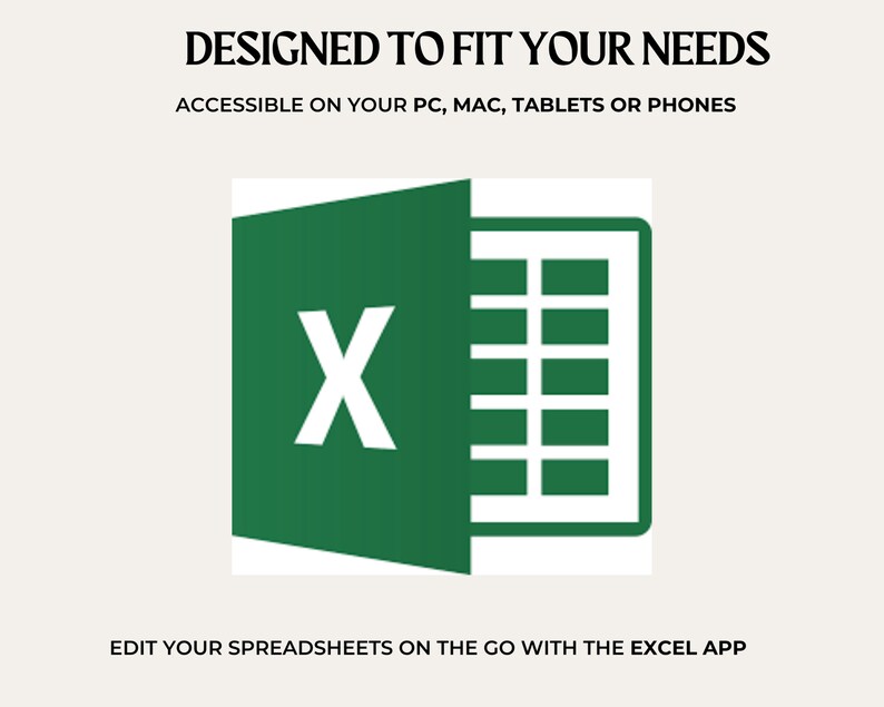 Excel Budget Planner: Simple Monthly Budget Spreadsheet (digital ...