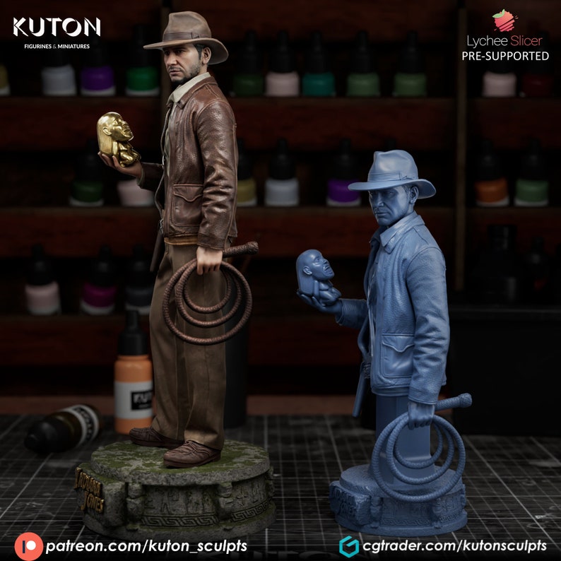 Male Archeologist Display Figure, SFW Miniature, Resin Sculpture ...