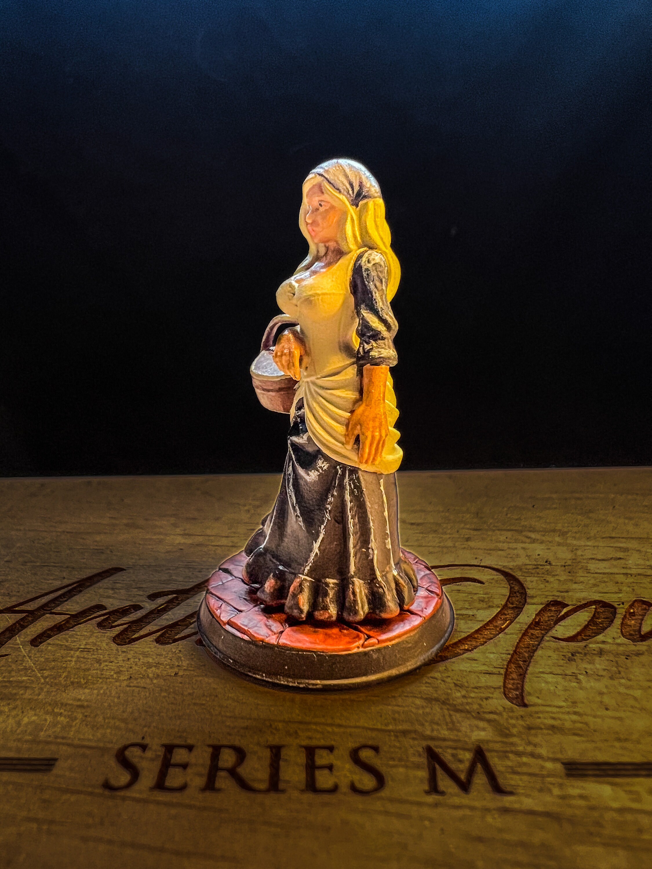 Hand Painted Towns Folk Girl Pinup Miniature, SFW Mini, 32mm, Painted ...