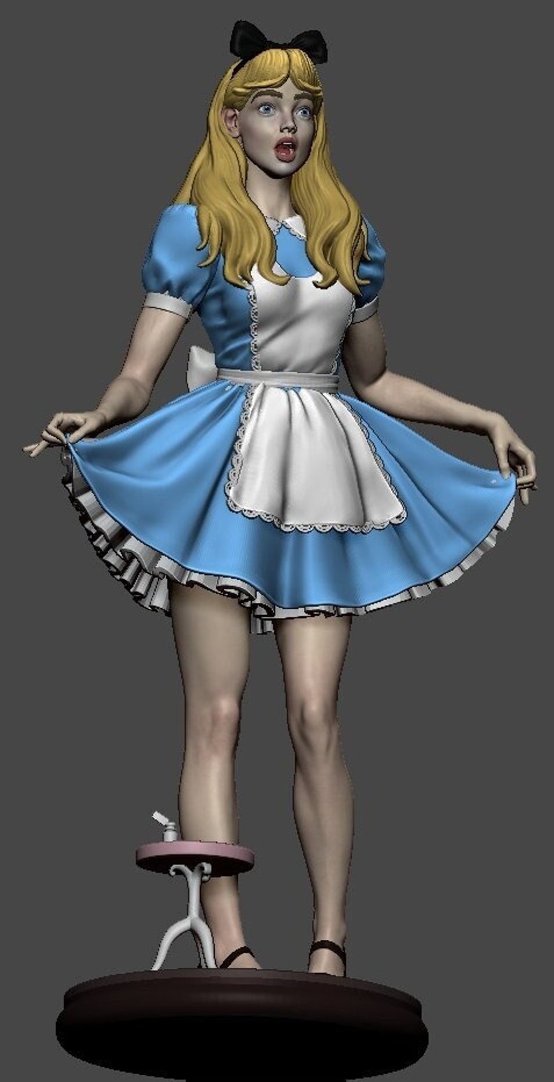 Wondering Girl Pinup Figure Sfw Nsfw Miniature Female Resin