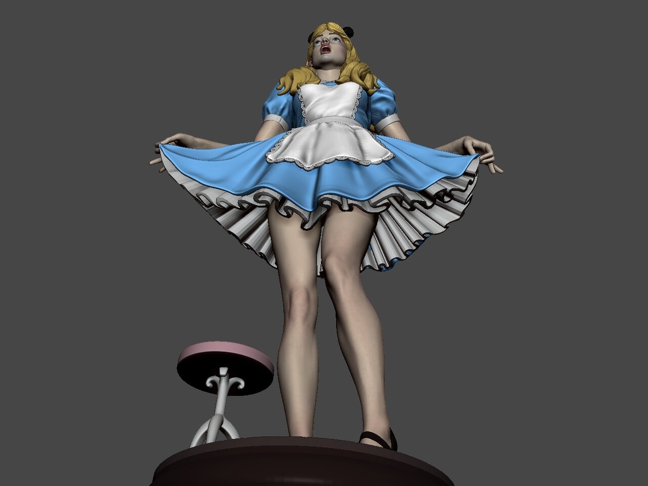 Wondering Girl Pinup Figure Sfw Nsfw Miniature Female Resin
