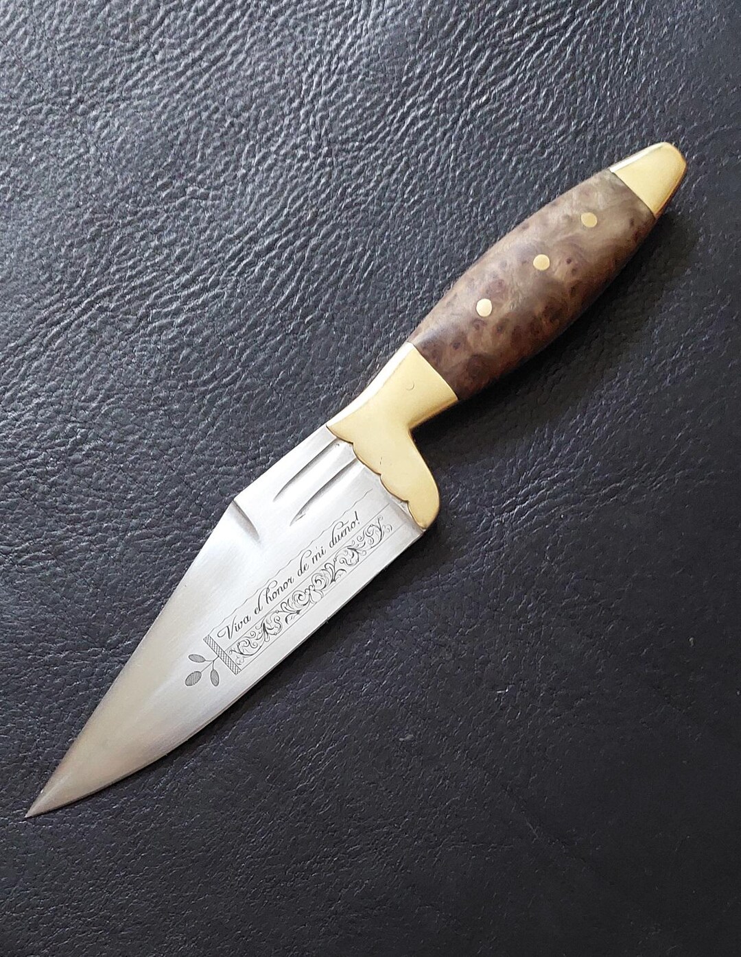 Spanish Flamenco Knife Stainless Steel Blade With Deep Engraved ...
