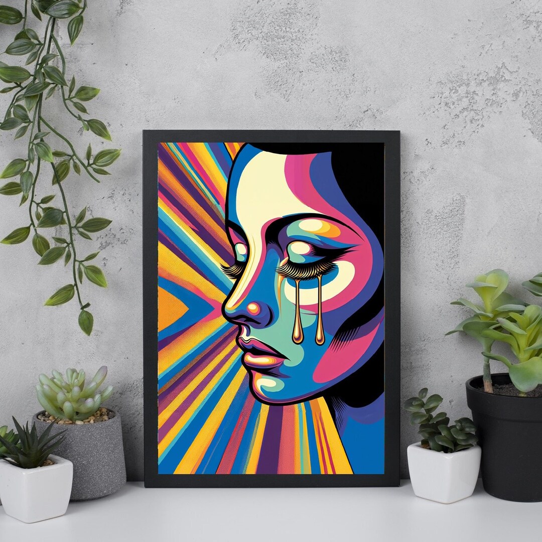 Anne Marie Zilberman Print - Golden Tears - Anne Marie Zilberman Poster ...