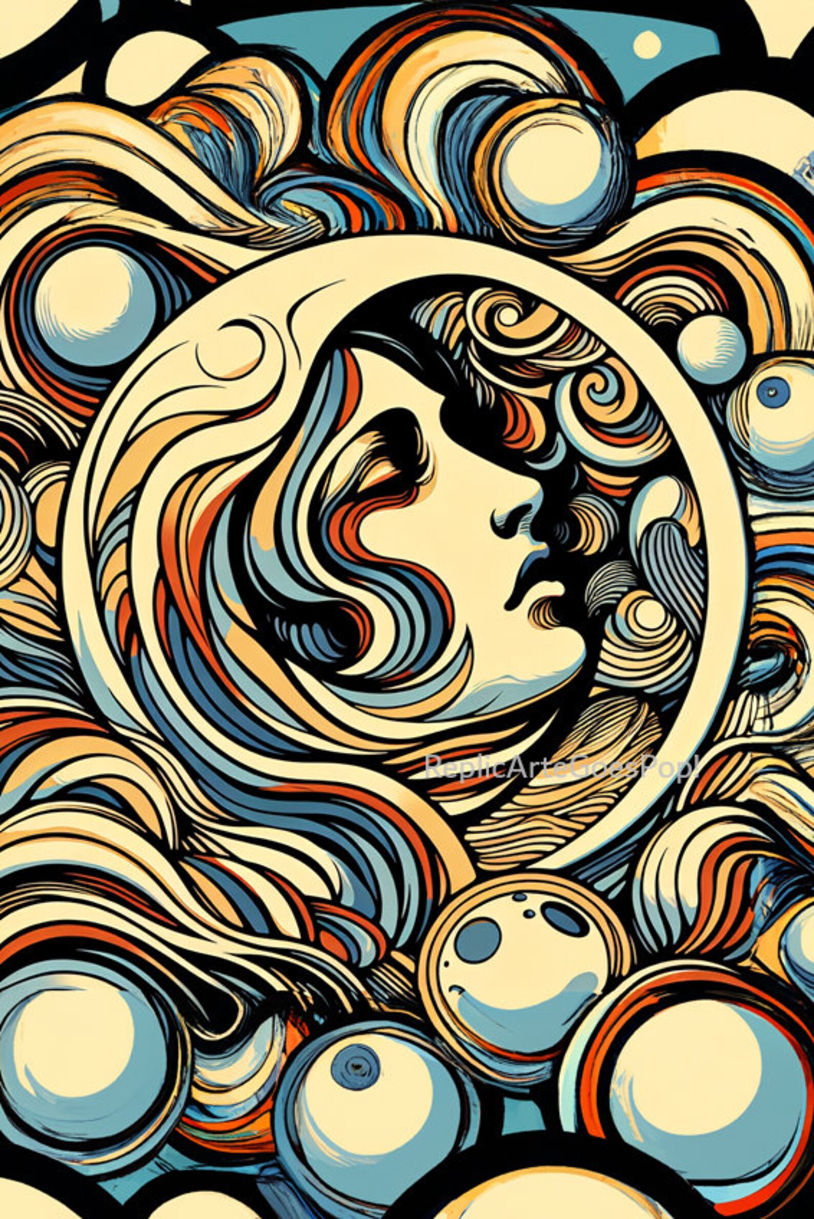 Alfons Mucha Print - the Moon - Mucha Poster | Wall Art | Famous ...