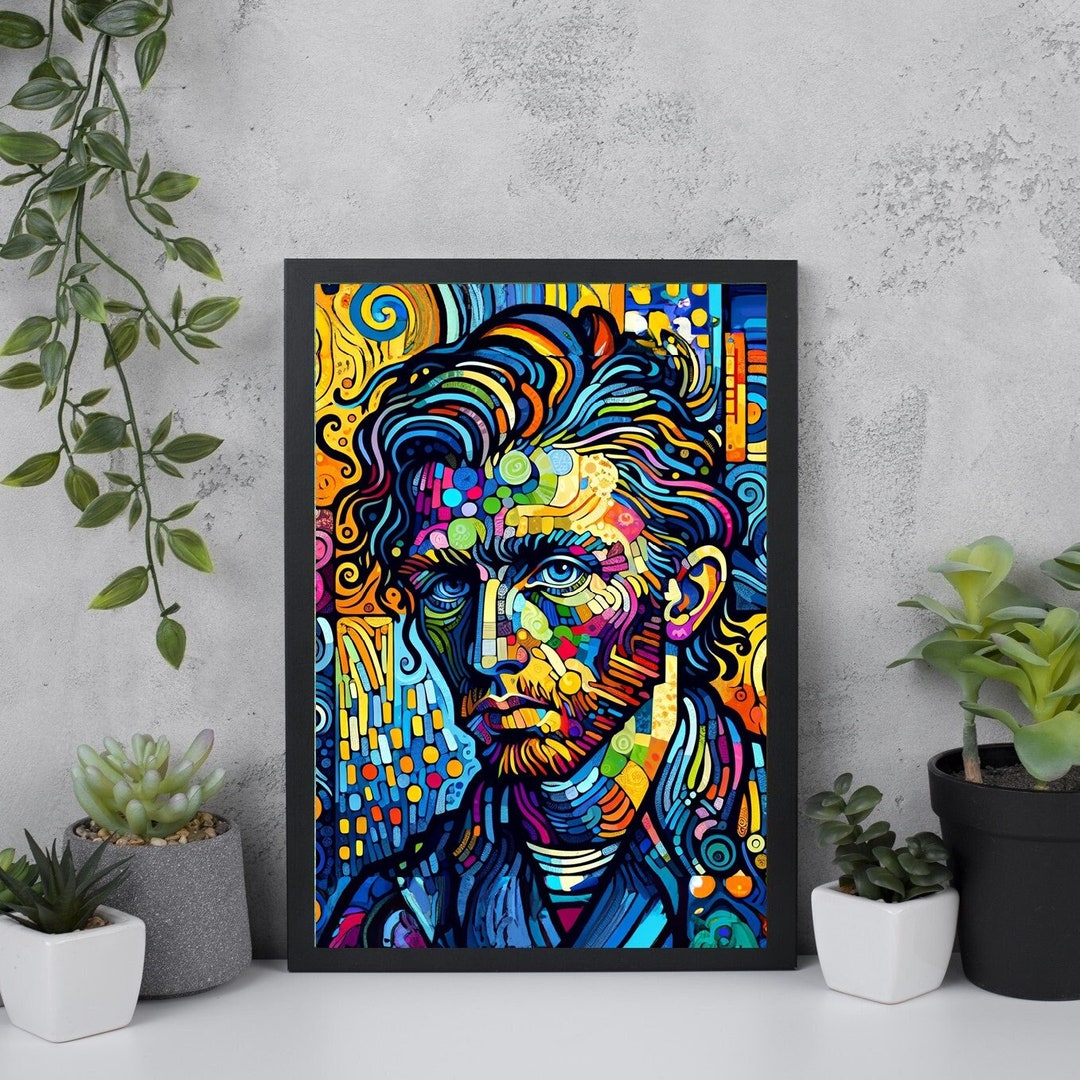 Vincent Van Gogh Print - Self Portrait - Van Gogh Poster | Wall Art ...