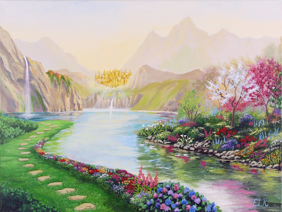 Heaven Painting - Revelation Painting - Christian Artwork - Fine Art ...