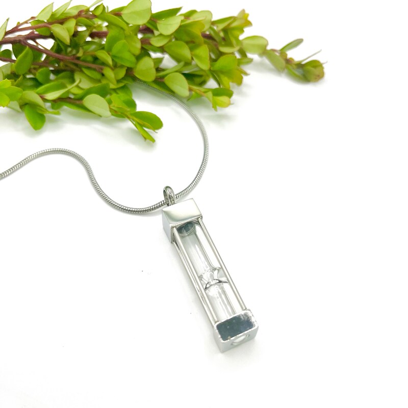 Hourglass Ashes Necklace Etsy