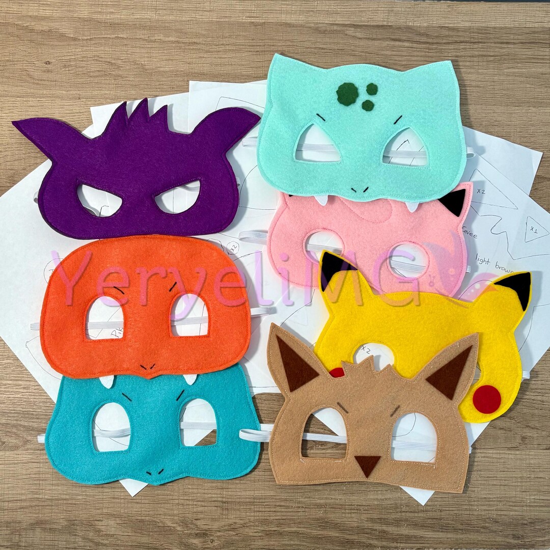 Pokemon Molds / Masks / Patterns / Pikachu / Downloadable / Mold Only ...