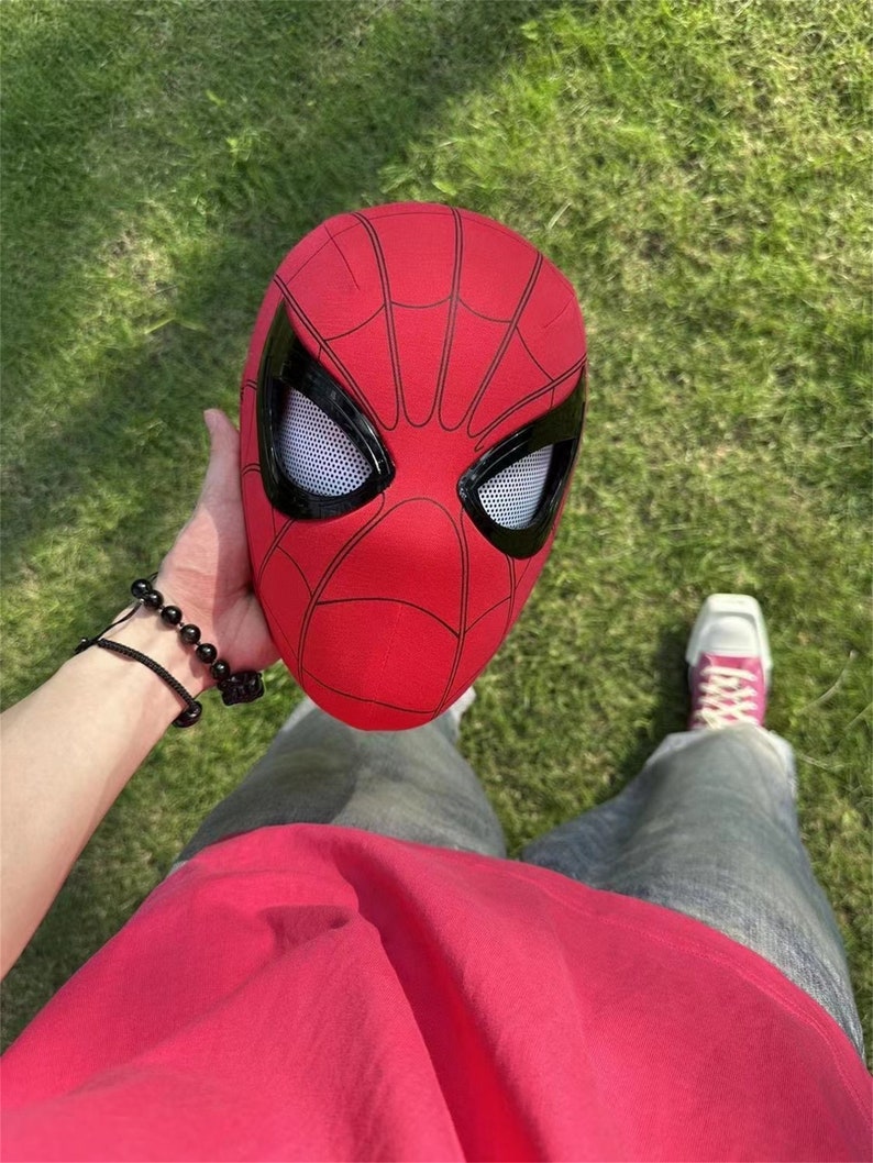 Spider Man Mask Moving Eyes Blinking Winking Lenseschristmas - Etsy