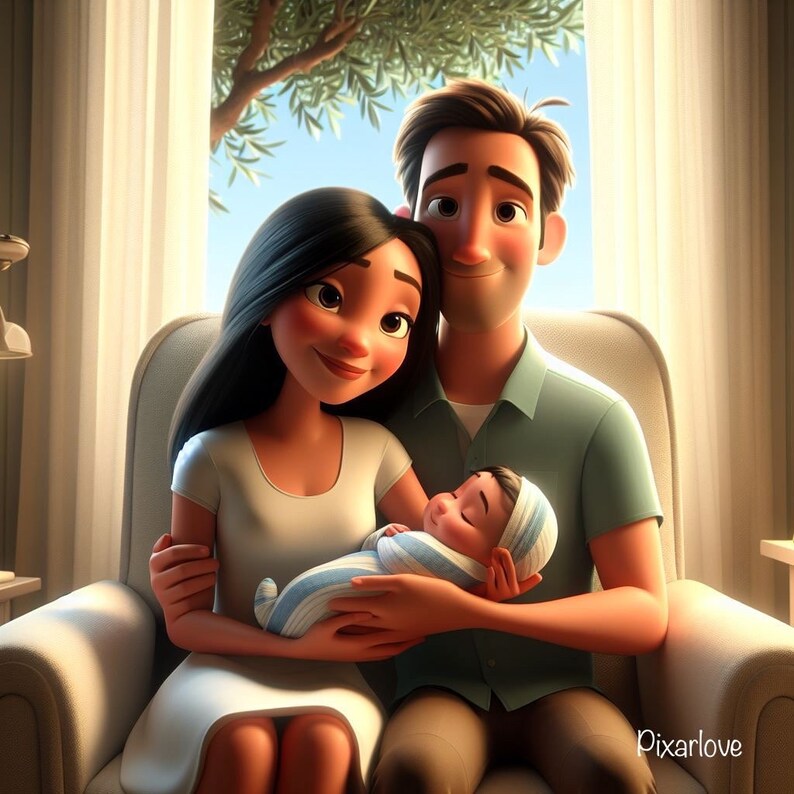 Custom Pixar Family Photo - Etsy