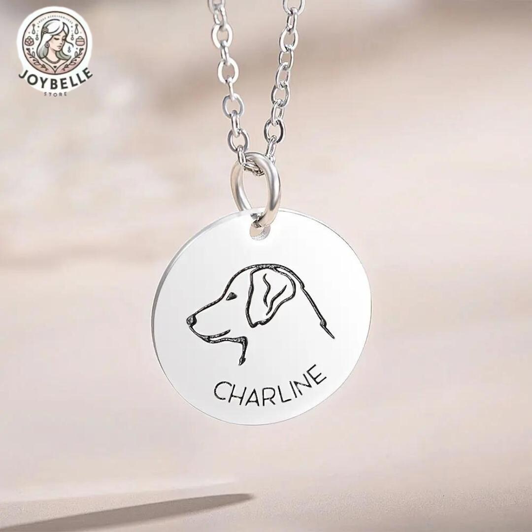 Personalized Pet Necklace, Custom Dog Breed Jewelry, Memorial Gift for ...