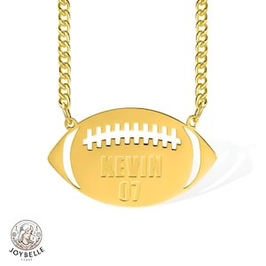 Personalized Football Name Necklace, Custom Stainless Steel American ...