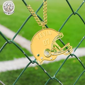 Personalized Football Name Necklace, Custom Stainless Steel American ...