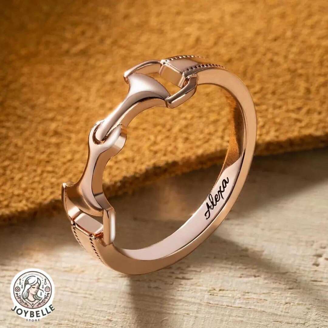 Personalized Snaffle Bit Horse Ring Sterling Silver 925/brass, Custom ...