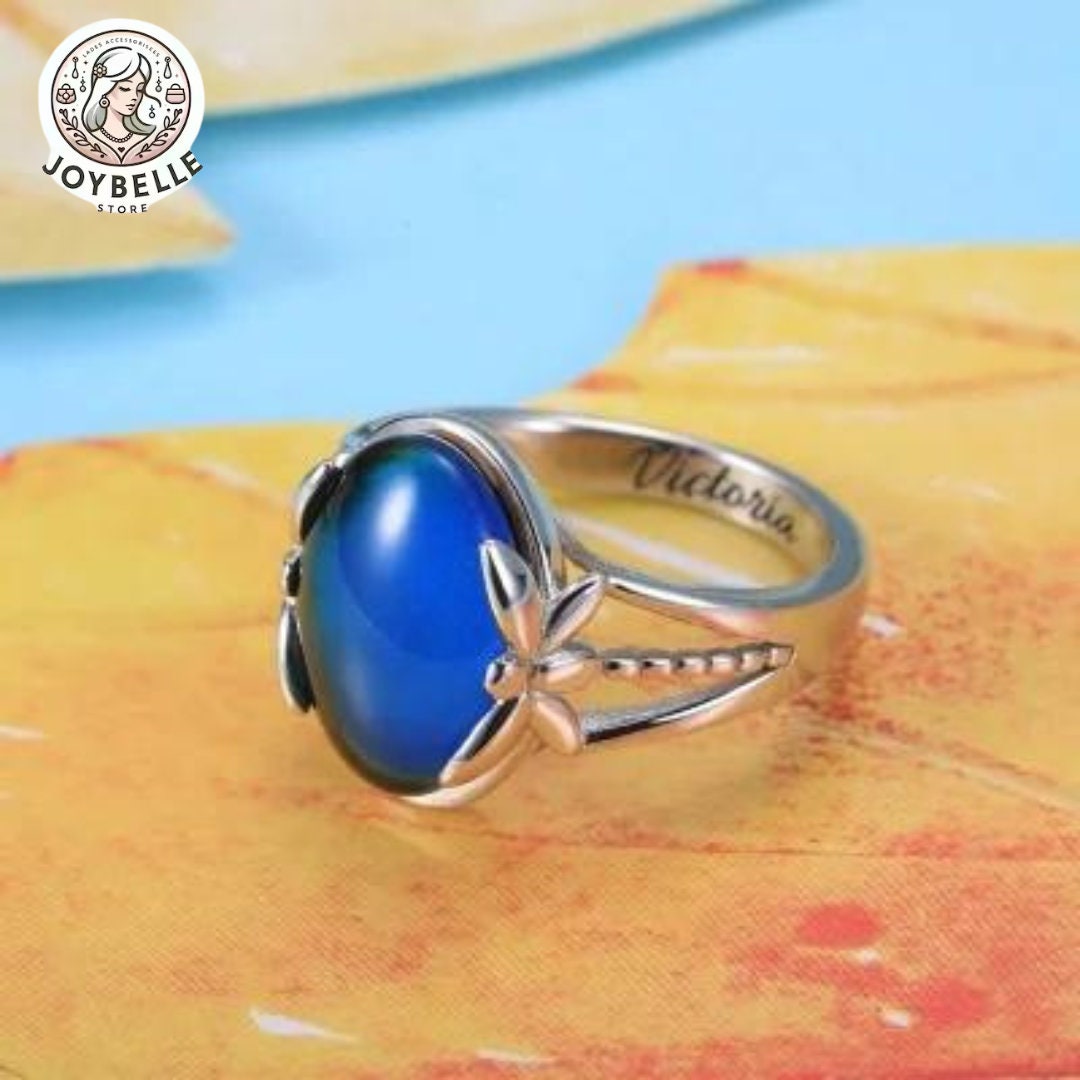 Color Changing Mood Ring, Sterling Silver 925, Personalized Gift for ...