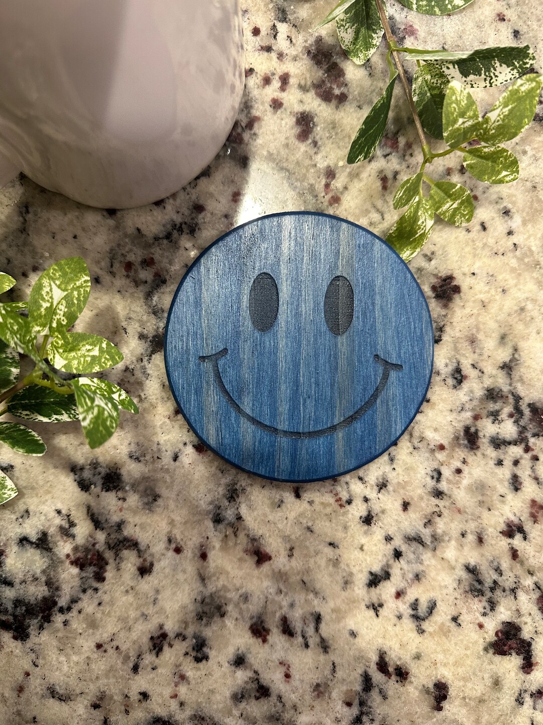 Smiley Face Wood Coasters - Etsy