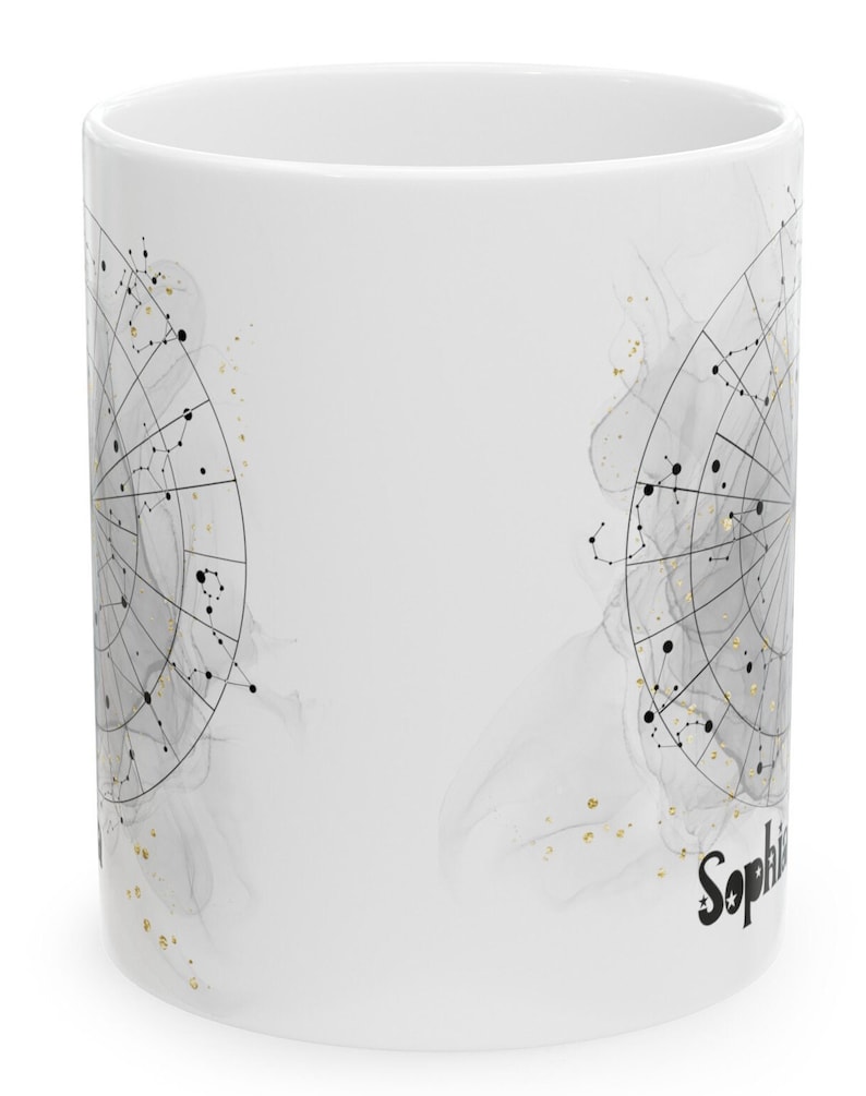 Personalized Zodiac Mug With Name, Custom Astrology Coffee Cup, Unique ...