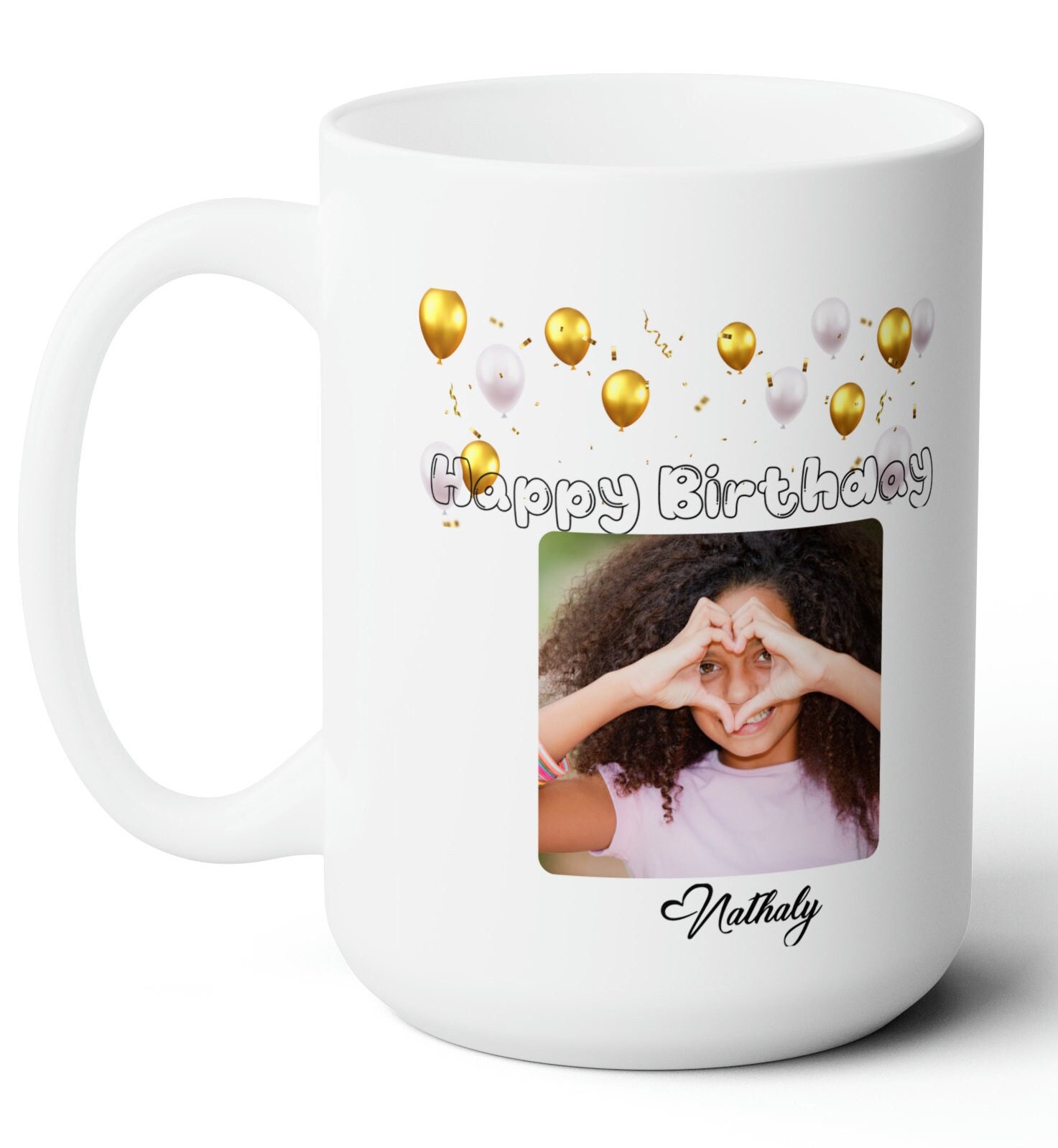 Personalized Happy Birthday Mug Custom Name Coffee Cup Celebratory Gift ...