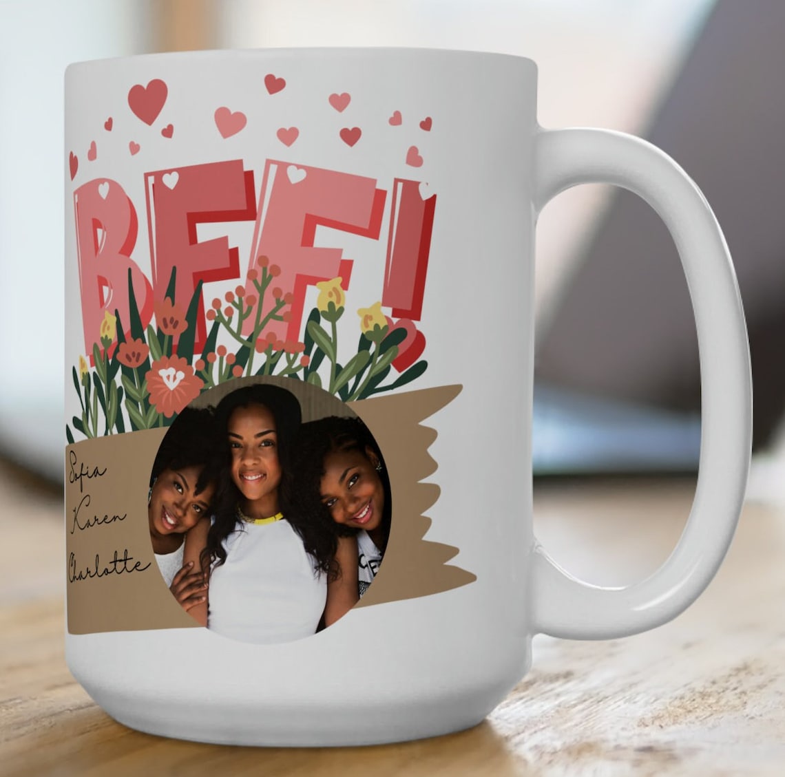 Personalized Best Friend Mug, Bestie Ceramic Cup Personalized, Best ...