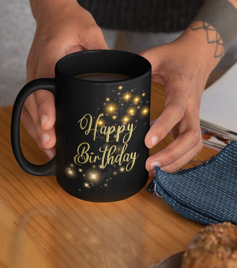 Happy Birthday Coffee Mugbithday Mug, Happy Birthday Cup, Birthday Hat ...