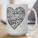 Valentine Mug, Hearts Mug, Love Mug Valentine Xoxo Hugs and Kisses Cup ...
