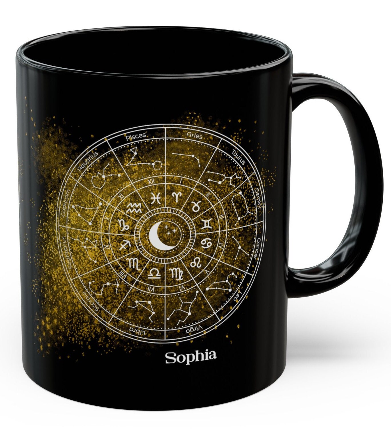 Personalized Zodiac Mug With Name, Custom Astrology Coffee Cup, Unique ...