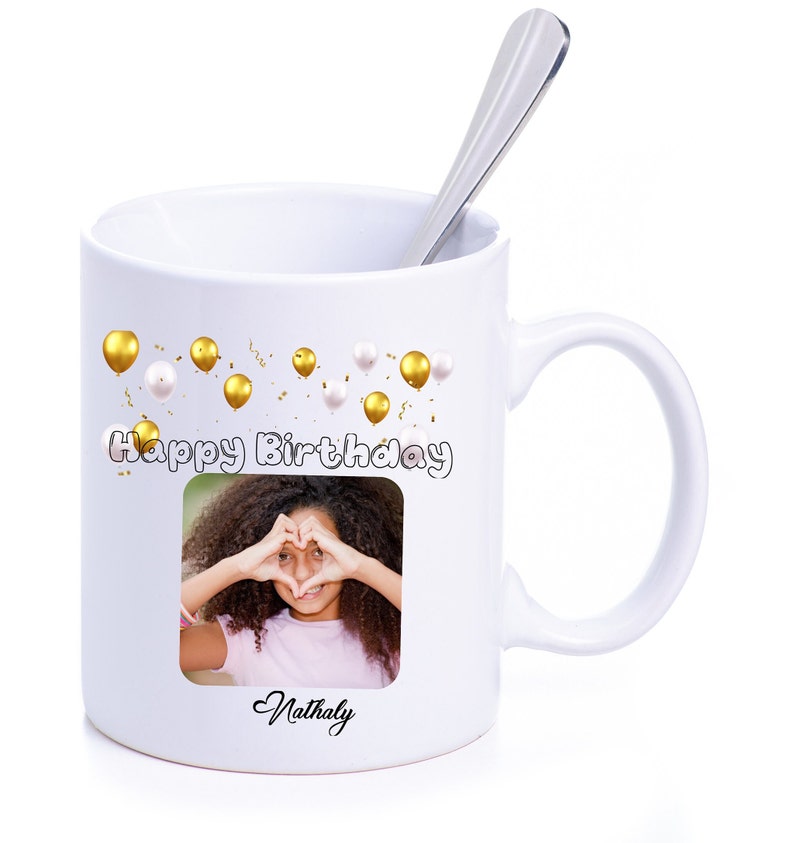 Personalized Happy Birthday Mug Custom Name Coffee Cup Celebratory Gift ...