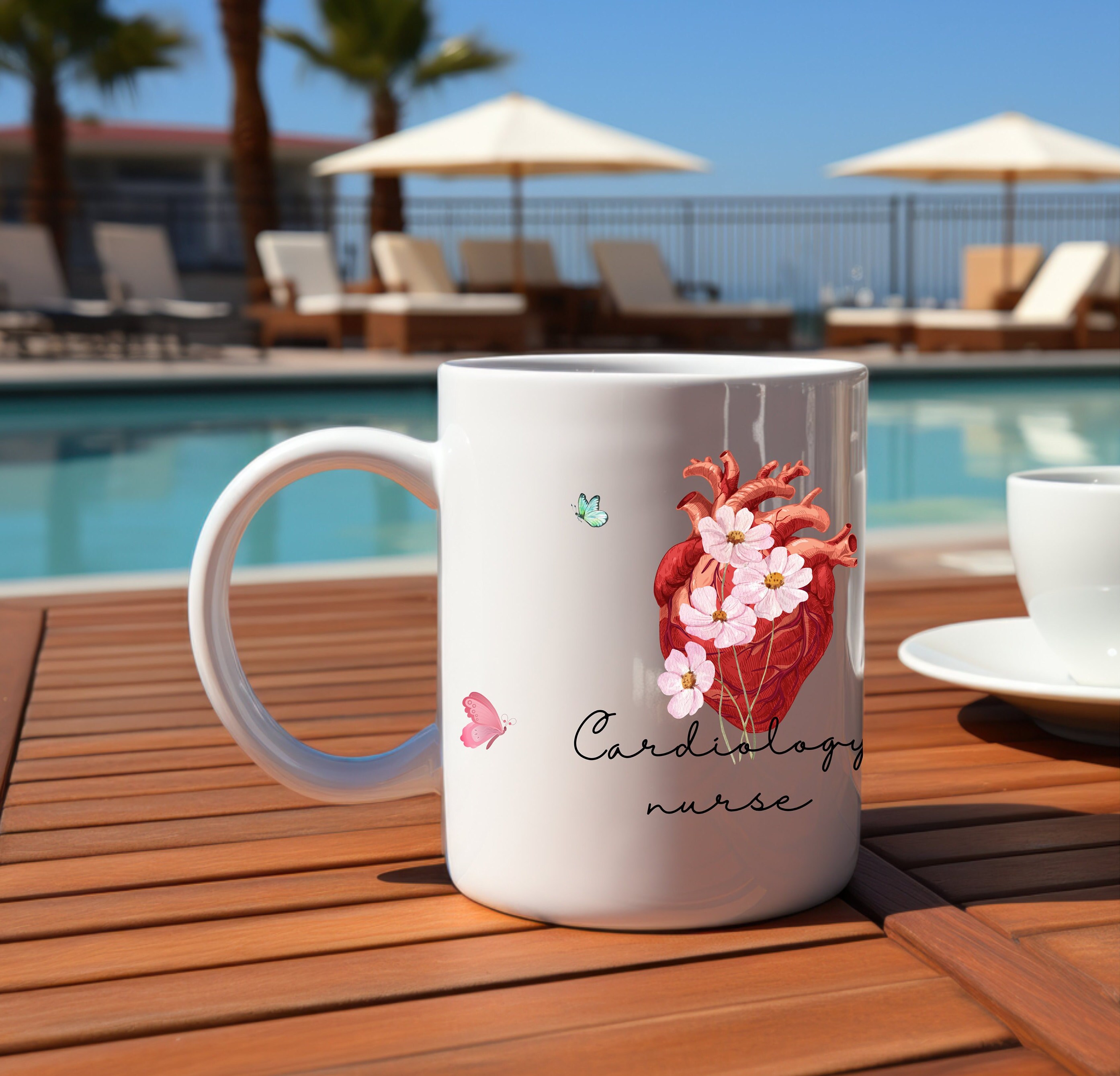 Cardiology Nurse Mug Heartbeat Design Coffee Cup Perfect for Medical ...