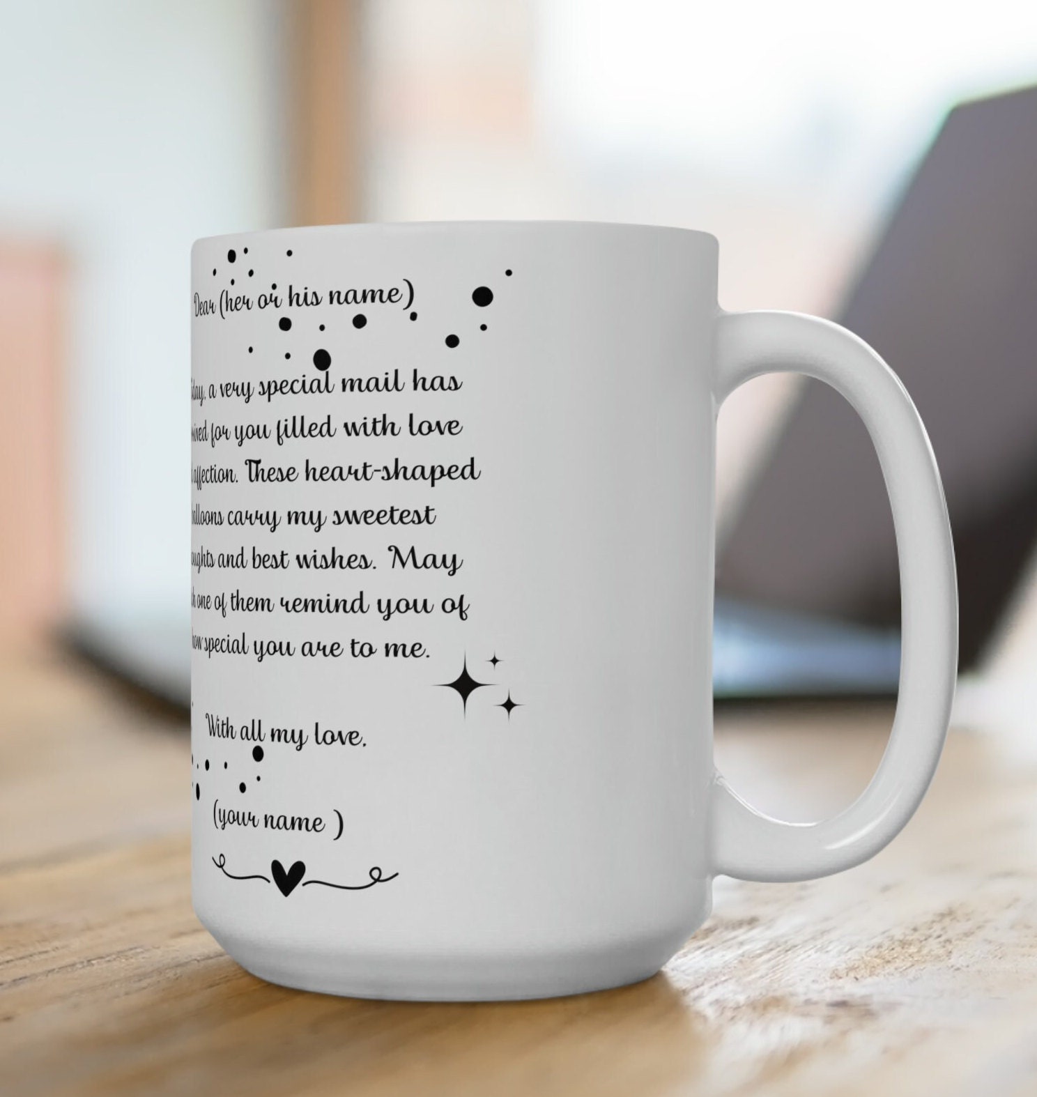 Custom Text Mug Personalized Mug Custom Word Coffee Mug Personalized ...