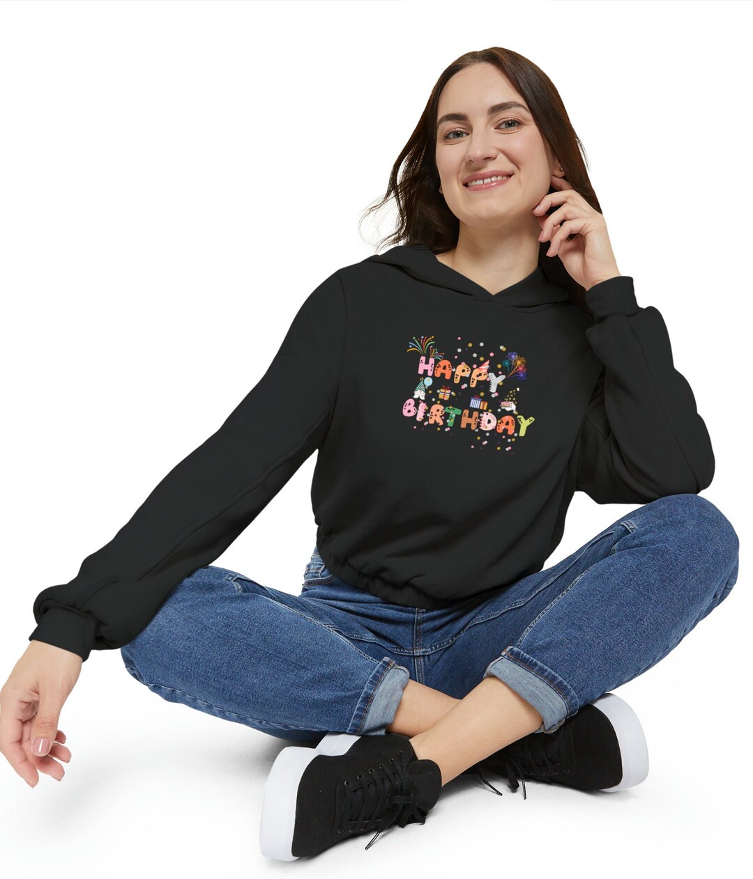 Women's Cinched Bottom Hoodie Short, Birthday Gift Birthday Hood, 20 ...