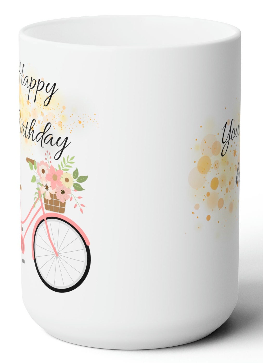Personalized Happy Birthday Mug, Birthday Gift Accent Coffee Mug Funny ...