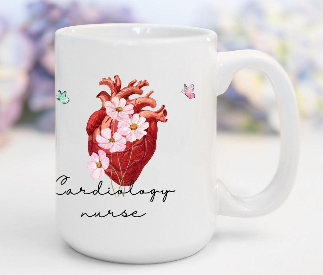 Cardiology Nurse Mug Heartbeat Design Coffee Cup Perfect for Medical ...