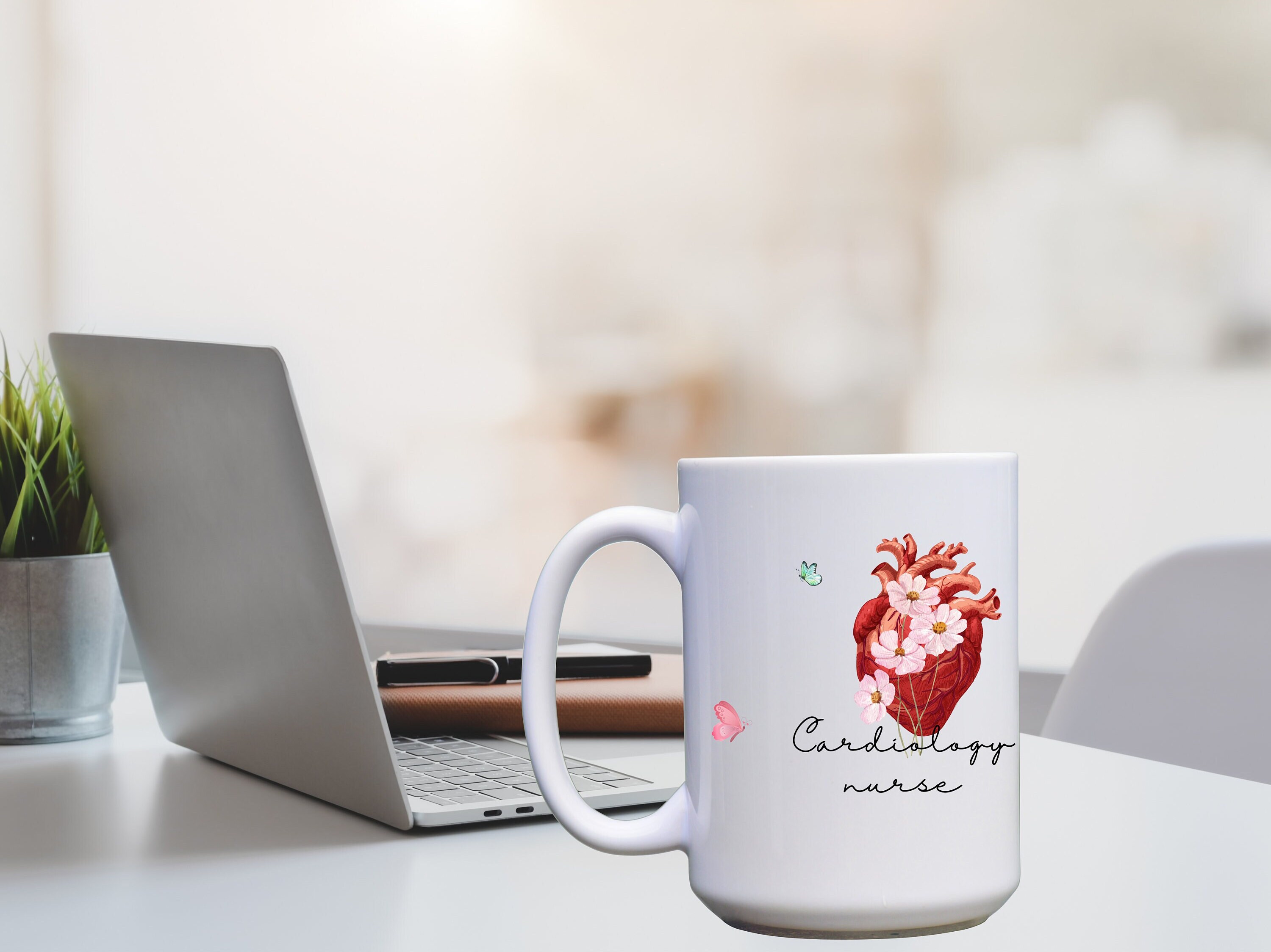 Cardiology Nurse Mug Heartbeat Design Coffee Cup Perfect for Medical ...
