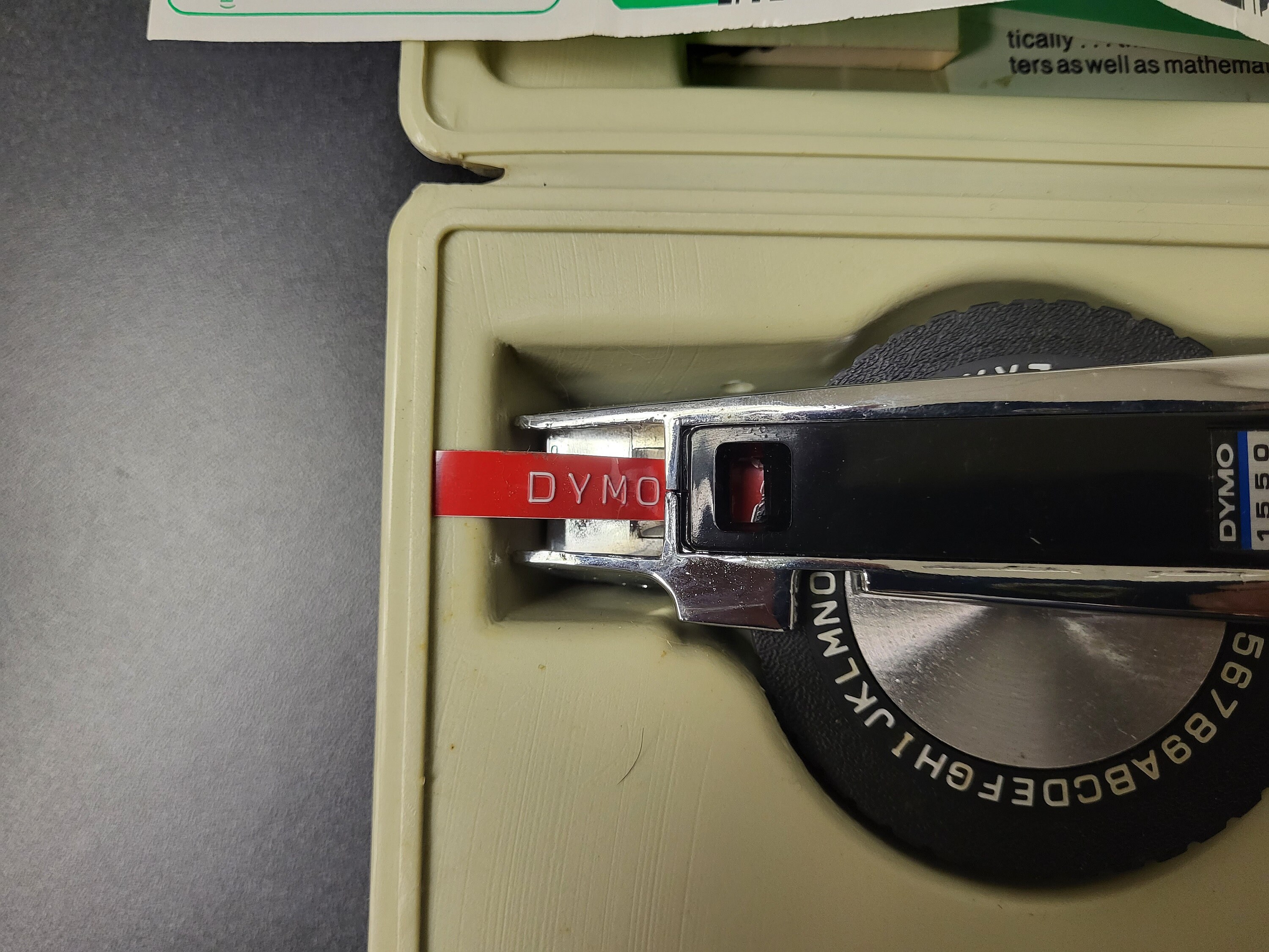 Vintage DYMO 1550 Labeling Kit Tapewriter 3 Wheel Bundle - Etsy