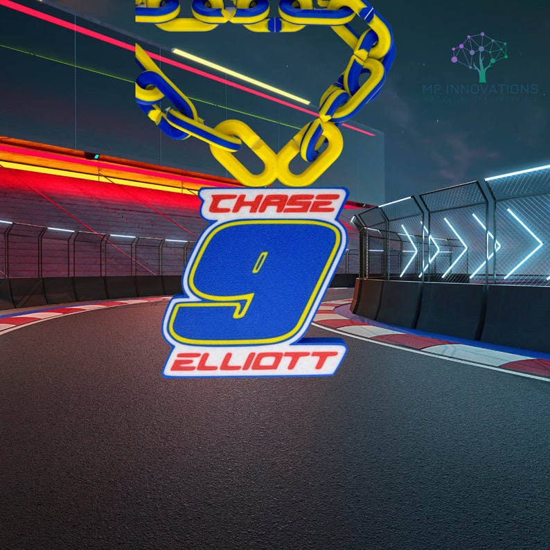 Custom 3D Printed NASCAR Cup Series Driver Number Medallion ...