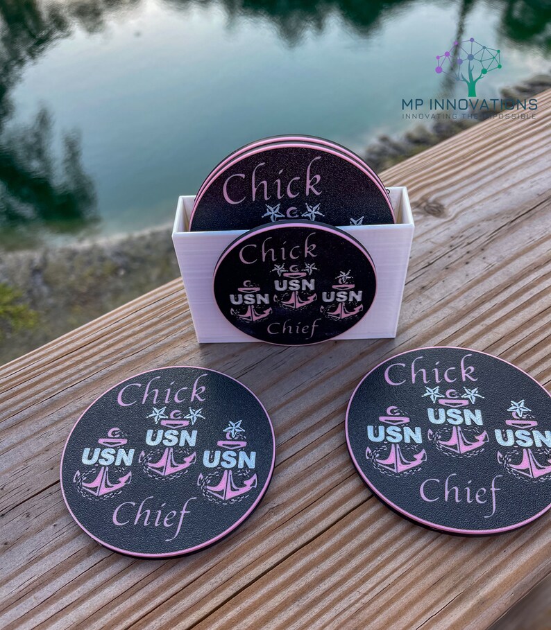 Chick Chief 3D Coaster Set – Ladies Navy Petty Officer Gift - Etsy