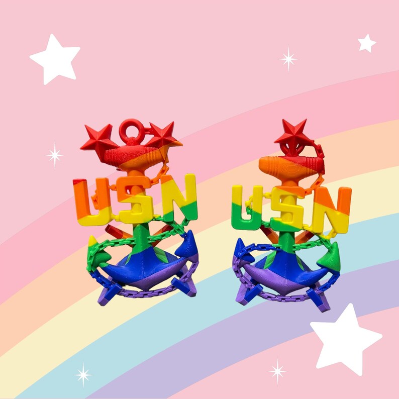 Custom 3D Printed CPO Pride Anchor Available in Chief, Senior Chief ...
