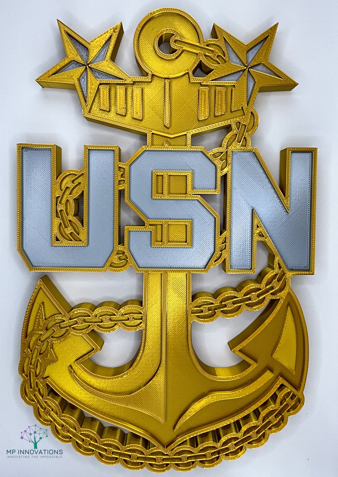 3D Printed US Navy Master Chief Anchor: Custom Colors & Sizes - Etsy