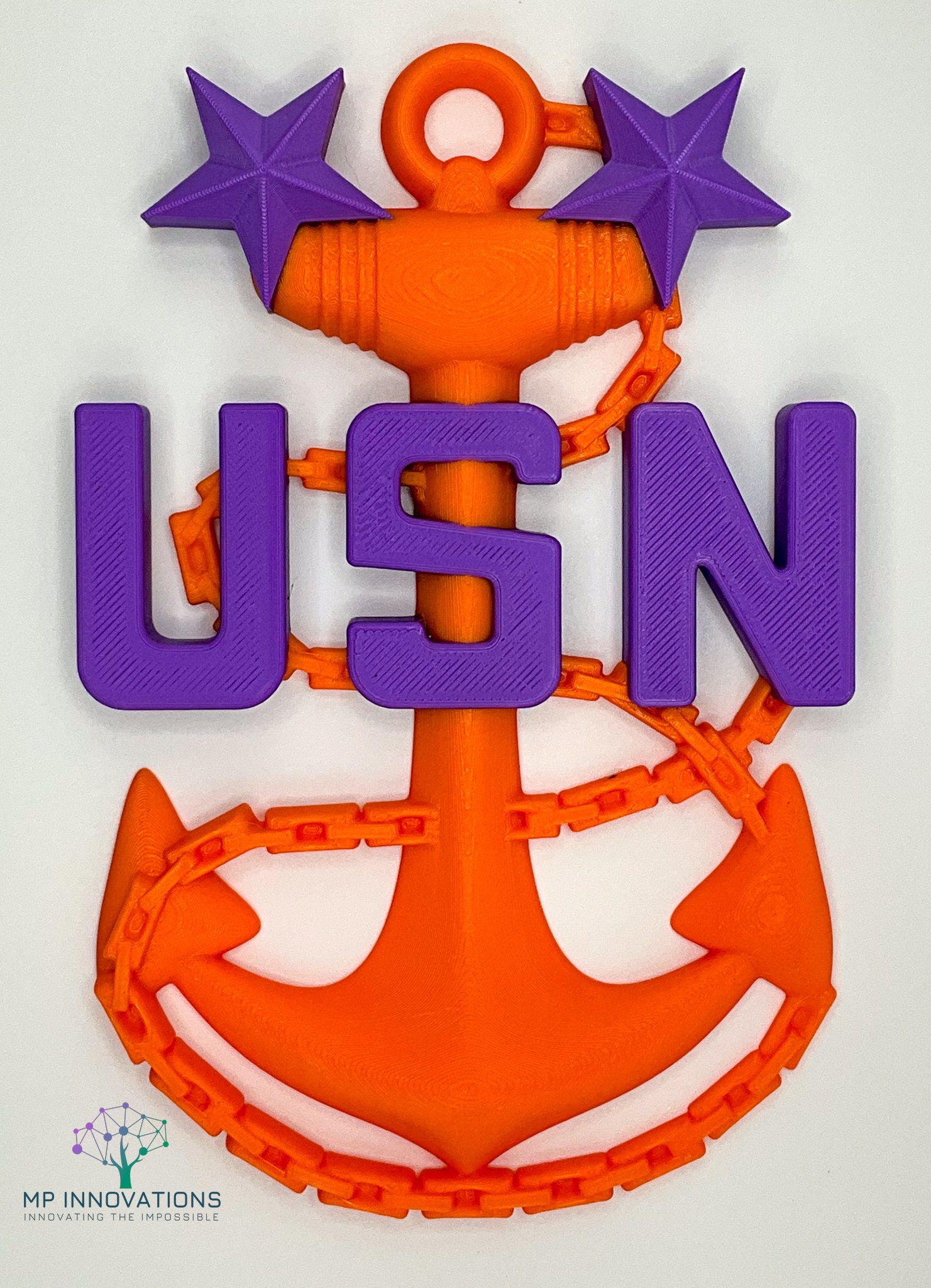 3D Printed US Navy Master Chief Petty Officer Anchor Custom Sizes and ...