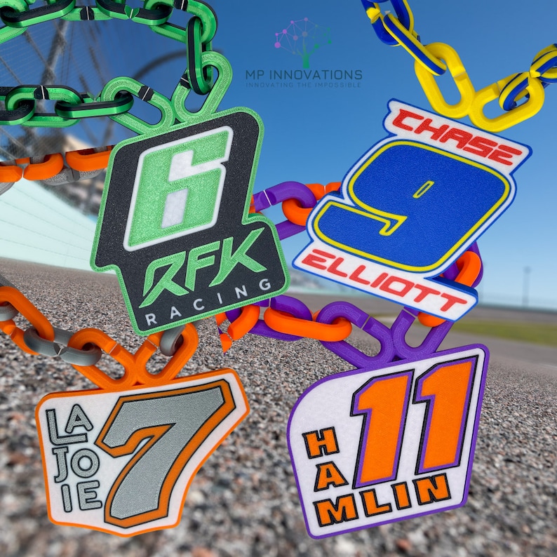 Custom 3D Printed NASCAR Cup Series Driver Number Medallion ...