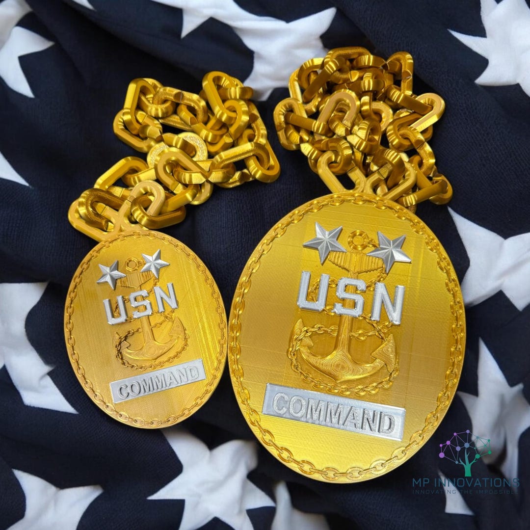 Custom 3D Printed Navy Command Master Chief / Command Senior Chief ...